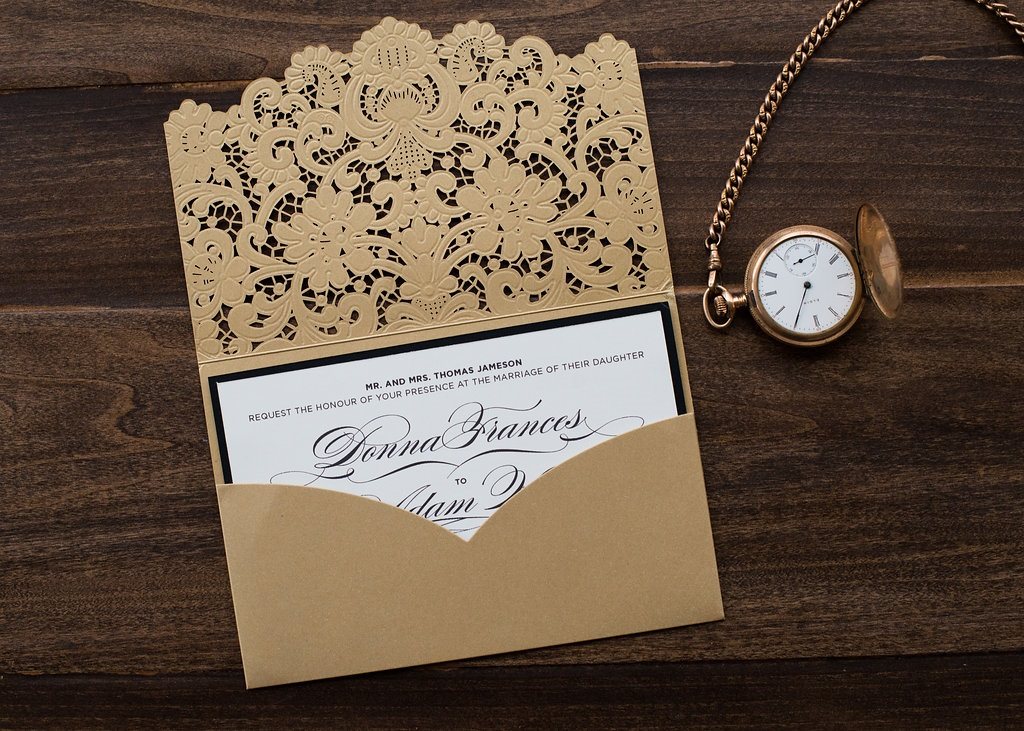Luxe Laser Cut Pocket Penn Paperie
