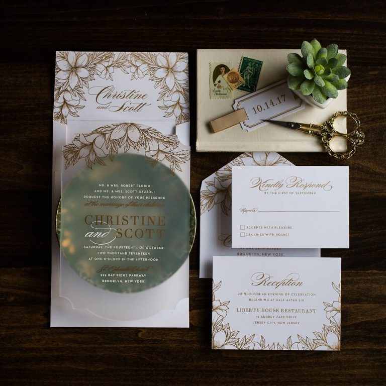 Ornate Shape Floral Acrylic – Penn & Paperie